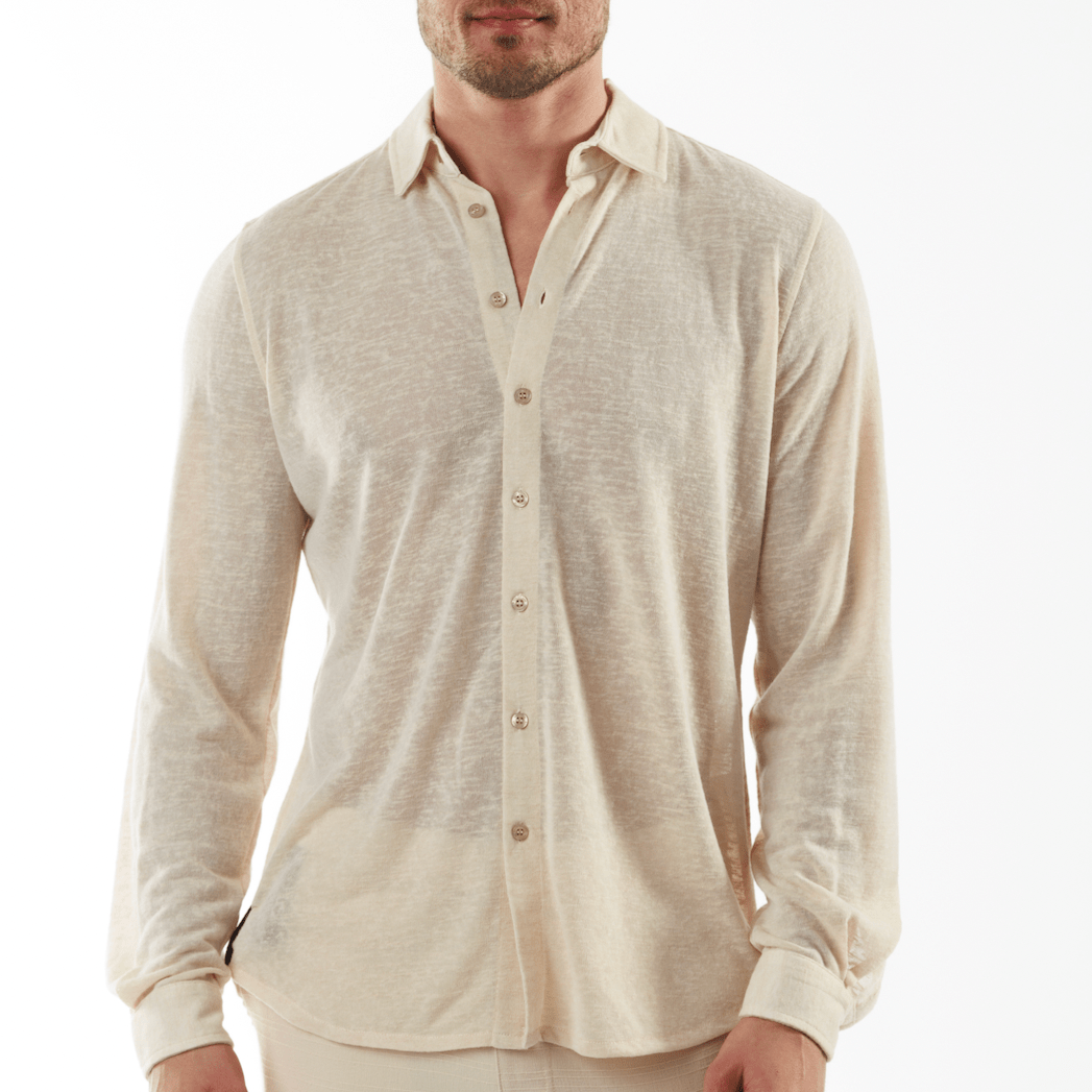 BYBLOS SAND | Linen Shirt Long Sleeve – BAINDEMER